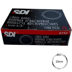 Anillo Metálico SDI 23mm Caja x100 | Santiago Aloy S.A.